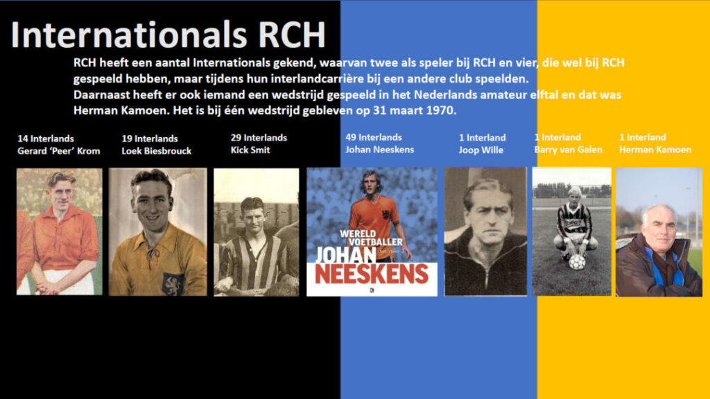 RCH 115 jaar (deel 1) Internationals - RCH voetbalclub Heemstede