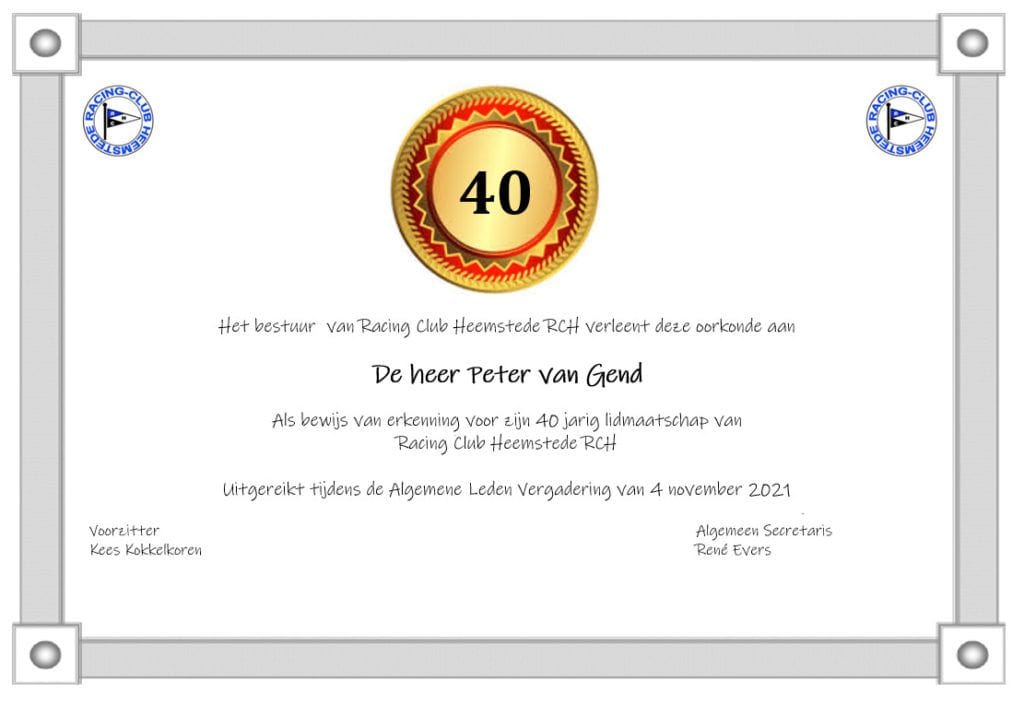 Jubilarissen 2021 - RCH voetbalclub Heemstede